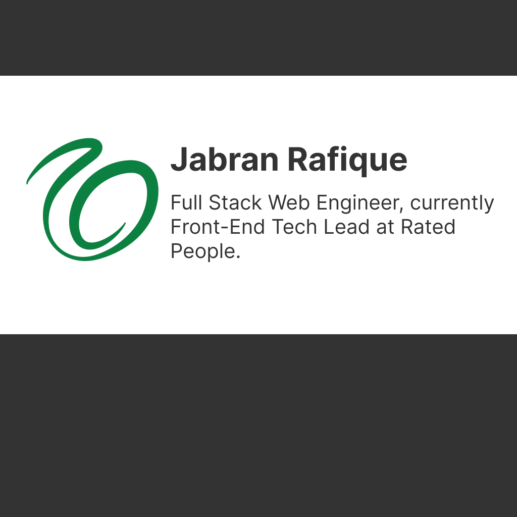 Jabran Rafique - Full Stack Web Engineer